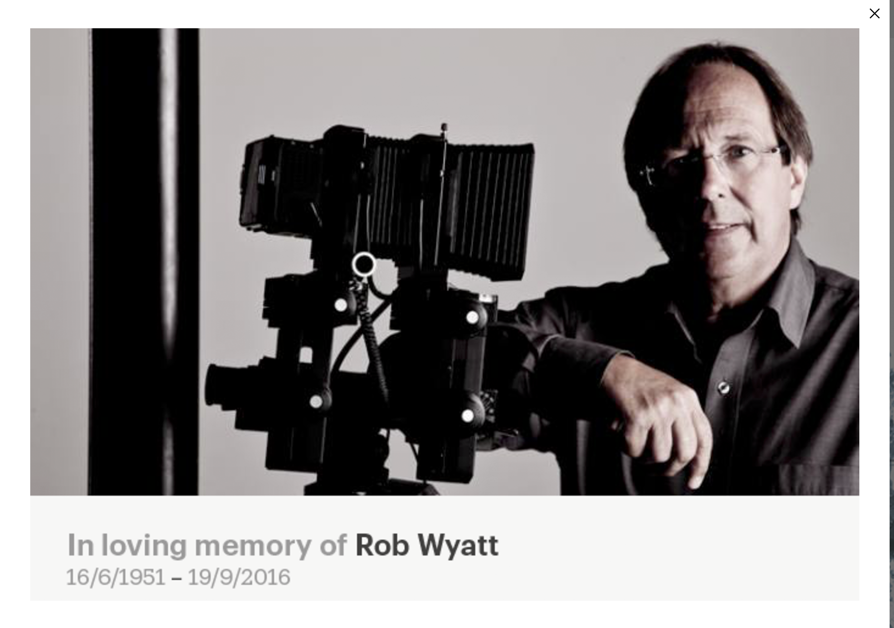 Tribute to Rob Wyatt - Visual Identity