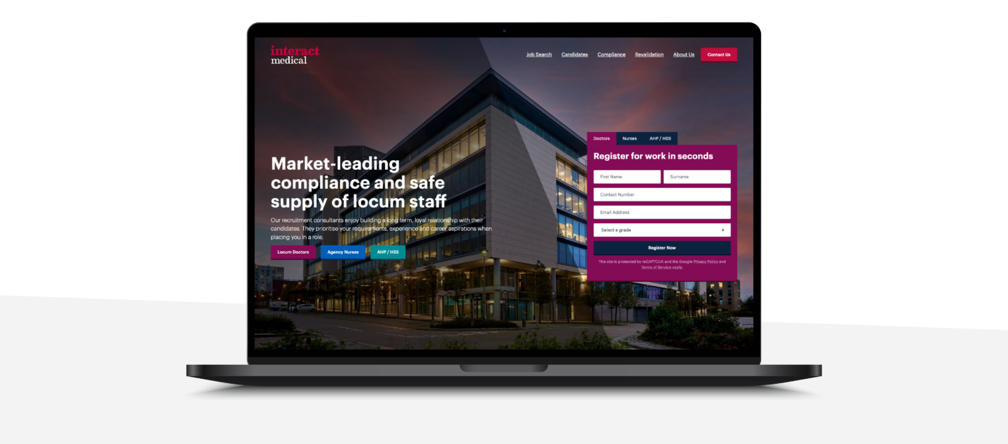 Bespoke Recruitment Website for Interact Medical - Visual Identity